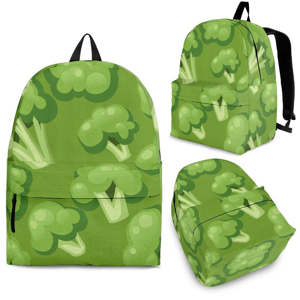 Broccoli Pattern Green Background Backpack – ccgoodshop