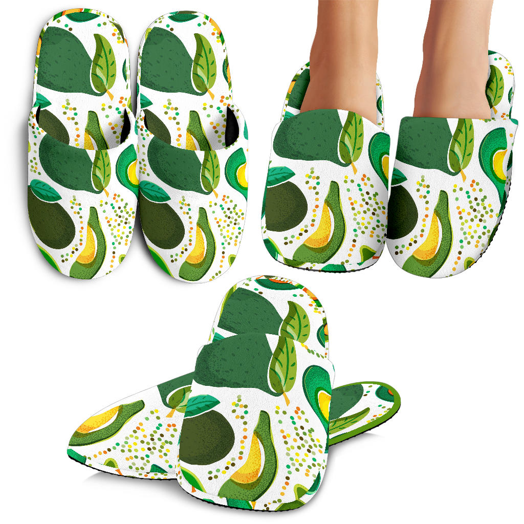 Avocado Design Pattern Slippers – ccgoodshop