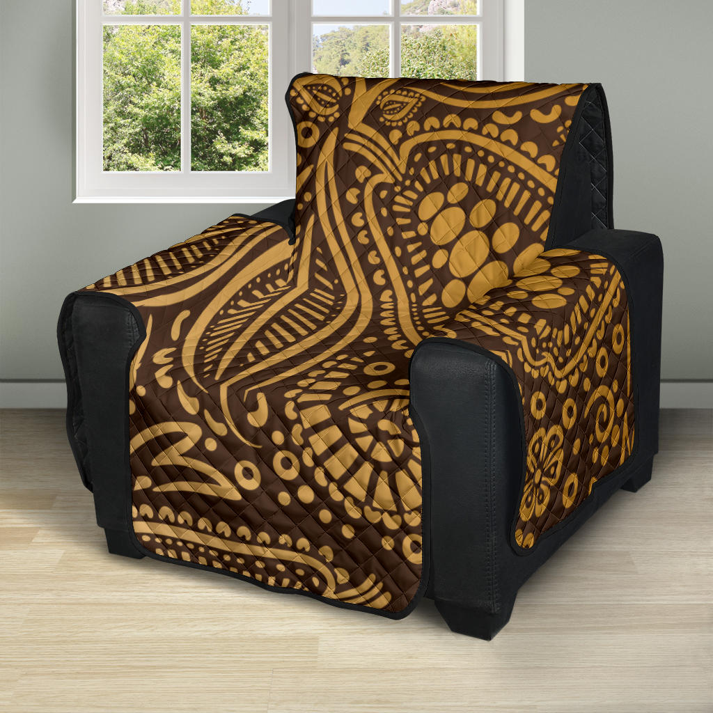 cocoa beans tribal polynesian pattern background Recliner Cover ...
