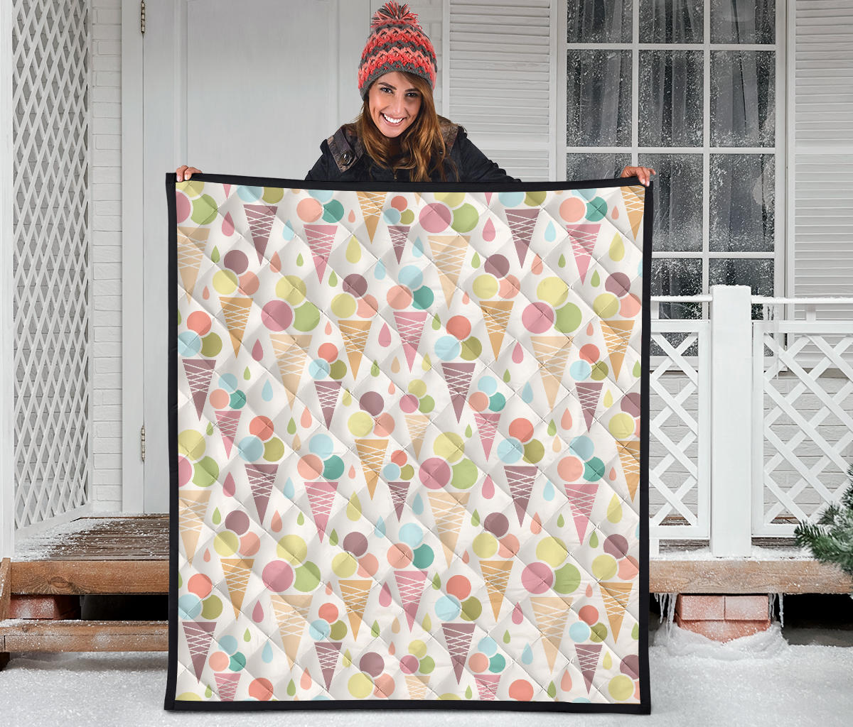 Ice Cream Cone Pattern Premium Quilt – ccgoodshop